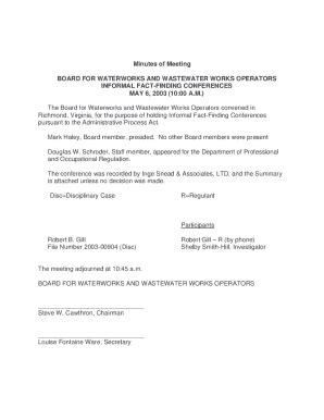 Fillable Online Board Of Waterworks And Waste System Operators Fax