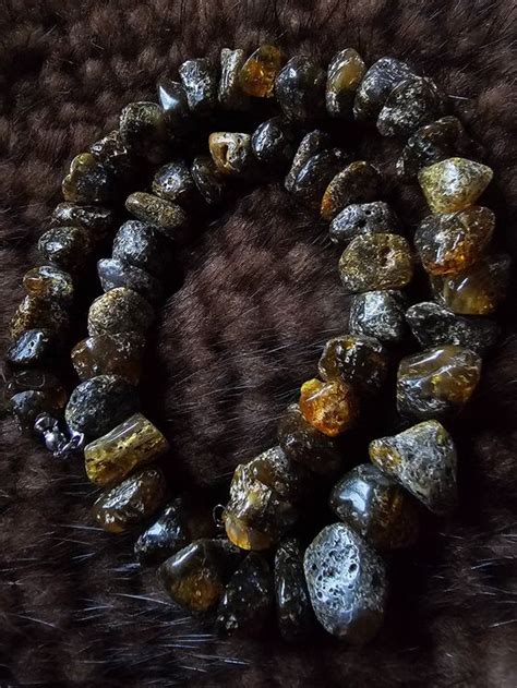 40 Gramm Massive Echte Bernsteinkette Naturbernstein Oliven Kaufen