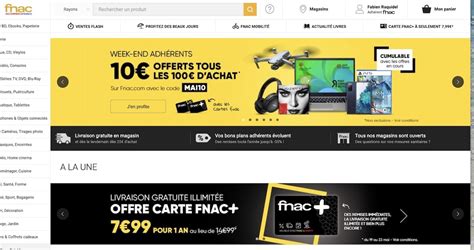 Code promo FNAC 10 de réduction tous les 100 d achats