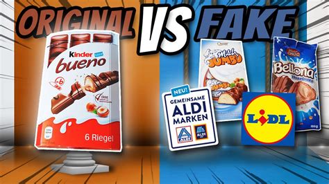 Ich Teste FAKE Kinder Bueno ALDI Milch Jumbo LIDL Bellona YouTube