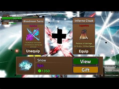 Bloodmoon Twins Awakened Snow Pvp In King Legacy Youtube