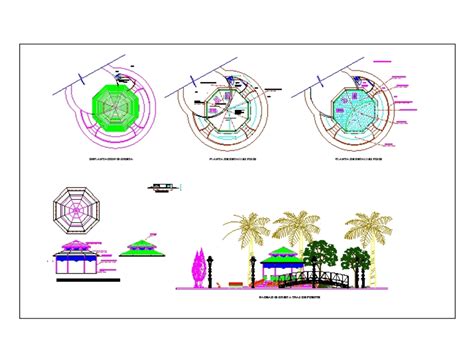 Glorieta En Parque En AutoCAD Descargar CAD 2 51 MB Bibliocad