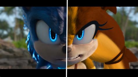 SONIC Movie 2 OLD Design VS NEW Design STICKS SONIC BOOM VS SONIC