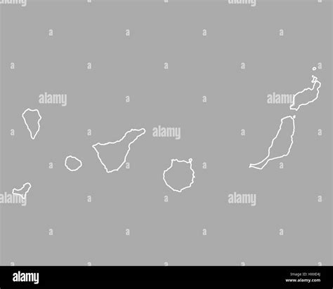 Carte des îles Canaries Photo Stock Alamy
