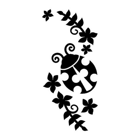Ladybug Garden Large Ladybug Garden Glitter Tattoo Stencils Tattoo