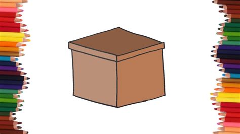 Como Dibujar Una Caja Cerrada Dibujos Faciles YouTube