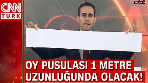 Oy pusulası 1 metre uzunluğunda olacak YouTube