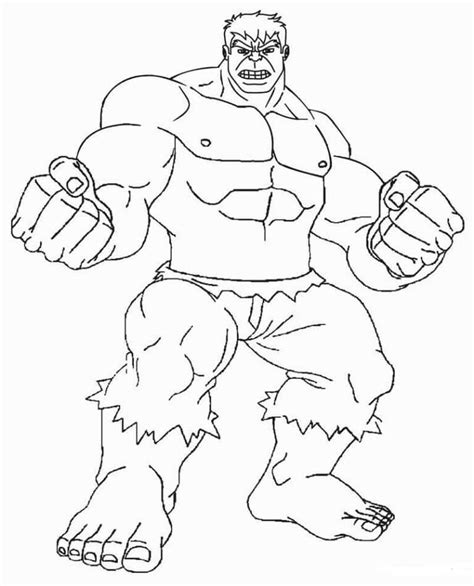 Gran Hulk Para Colorear Imprimir E Dibujar ColoringOnly