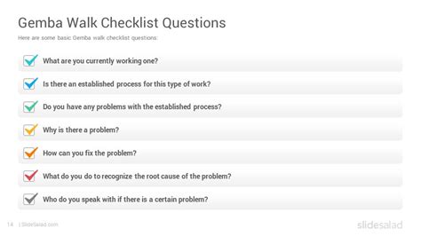 Gemba Walk PowerPoint Template Diagrams SlideSalad