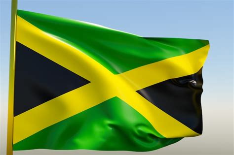 Premium Photo 3d Illustration Of The National Flag Of Jamaica