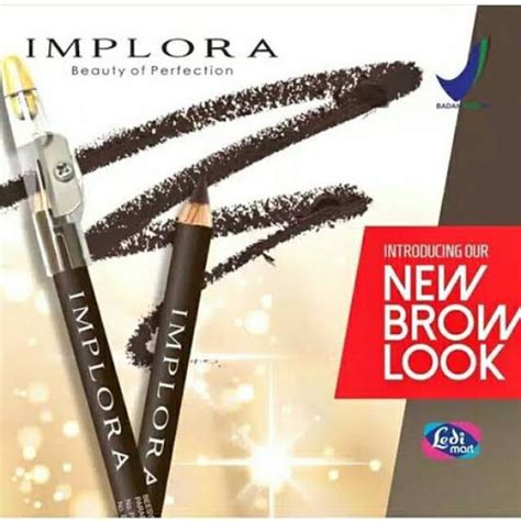 Jual IMPLORA PENSIL ALIS EYEBROW PENCIL GREY BROWN DARK BROWN BROWN