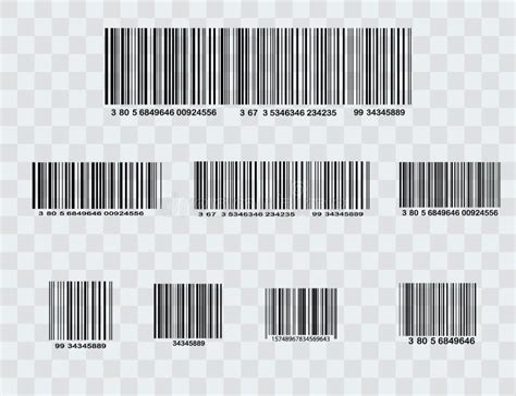 Barcode Isolated On White Background Stock Vector Illustration Of