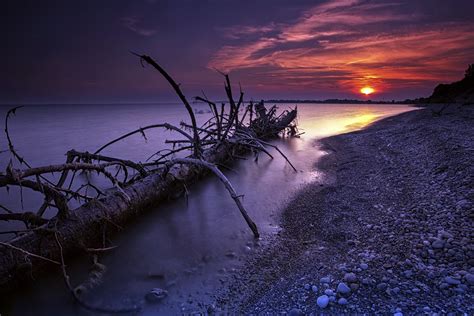 Sunlight Landscape Sunset Sea Night Rock Nature Reflection Sky