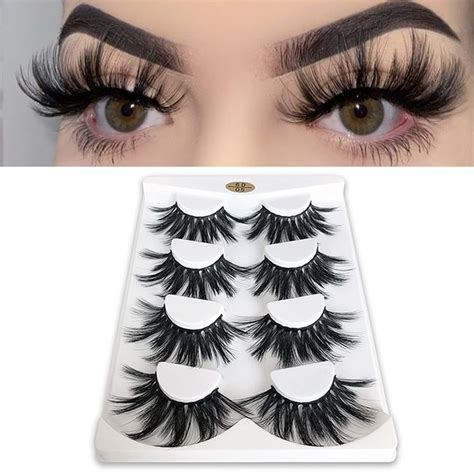 MIKIWI 25mm Lashes Dramatic 6D Faux Mink Lashes Fluffy Volume
