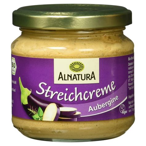 Alnatura Bio Streichcreme Aubergine Vegan 6er Pack 6 X 180 G