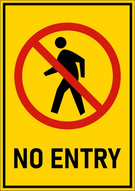 No Entry Sign On White Background 15640016 Vector Art At Vecteezy