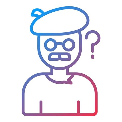 Imagen vectorial de icono de pensamiento artístico se puede utilizar
