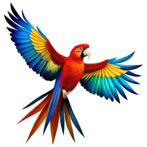 Ilustração vetorial bonito desenho animado de arara sentado no galho