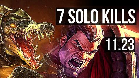Renekton Vs Darius Top Solo Kills Godlike Euw Master