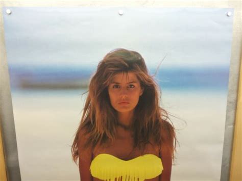Vtg Roxanne Brewer Venus Swimwear Poster Pin Up X Yellow