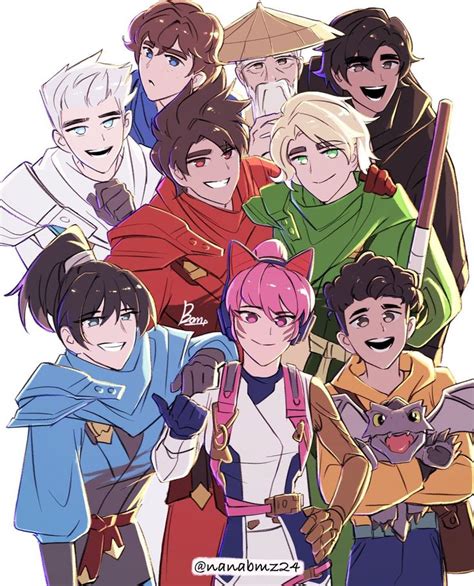 Anime Characters With Expressive Faces And Unique Colors