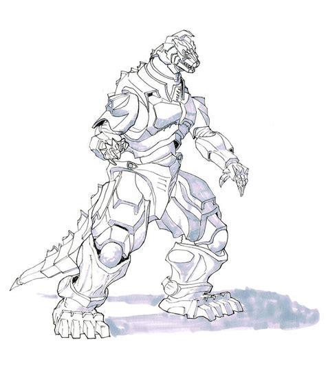 Mechagodzilla To Print Coloring Pages Mechagodzilla Coloring Pages