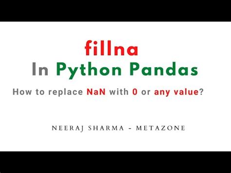 Replacing Nan Values With None In Pandas A Comprehensive Guide