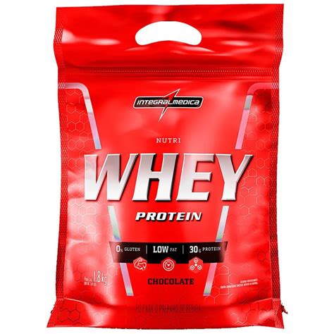 Nutri Whey Protein 1800g Refil Chocolate IntegralMédica OtimaNutri