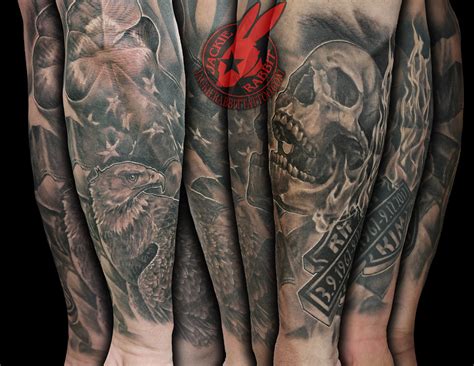 Harley Davidson Skull Tattoo