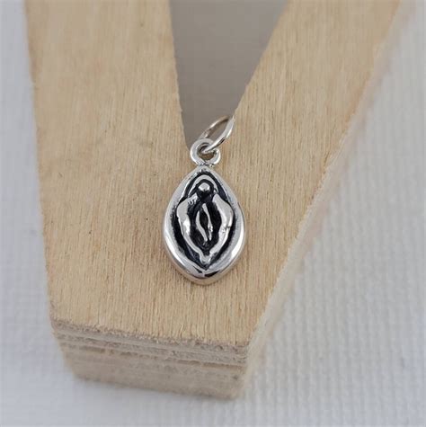 Small Sterling Silver Yoni Charm Silver Vagina Charm Symbol Of Shakti
