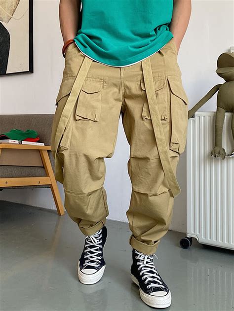 Manfinity EMRG Men Flap Pocket Side Cargo Pants SHEIN USA