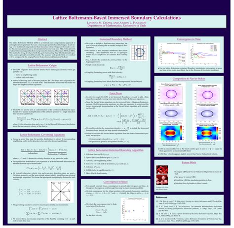 lattice boltzmann based immersed boundary calculations l m c a