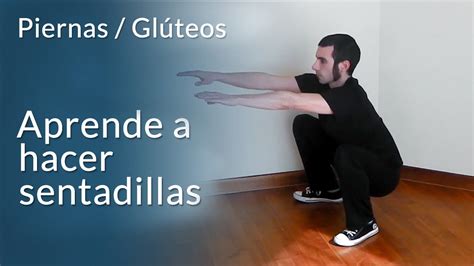 Cómo hacer sentadillas en casa para piernas y glúteos YouTube