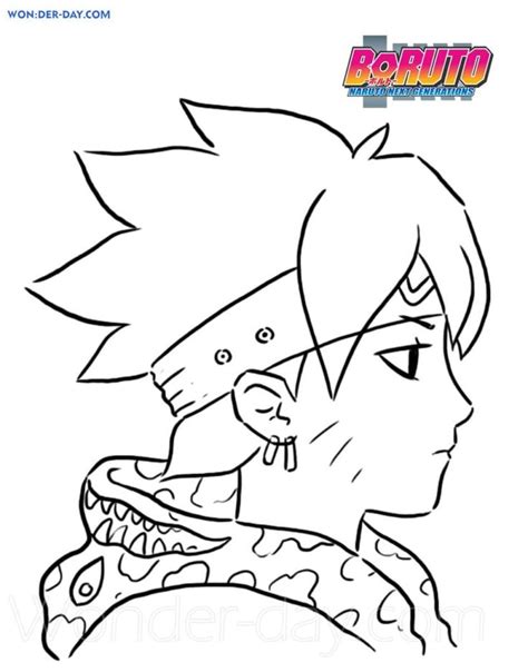 Coloriage Boruto Dessin à colorier gratuits à imprimer Coloriage