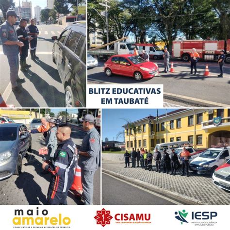 Maio Amarelo Blitz Educativa SAMU Iesp Taubate