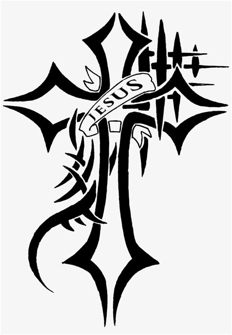 Cross Tattoos Png Photos Clipart Jesus Cross Tattoo Png Png Image