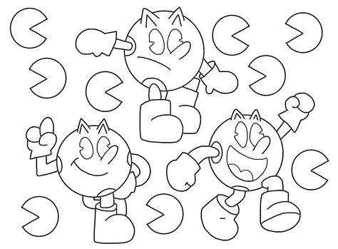 Ms Pac Man Coloring Pages Coloring Cool