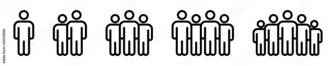 People Vector Icons Group Of People Icons Crowd Icons People Icon