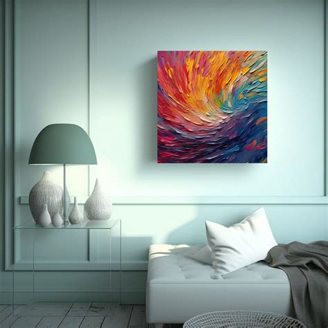 Cuadro Estrellados Decorativo Con Texturas Y Trazos Dinámicos Colores