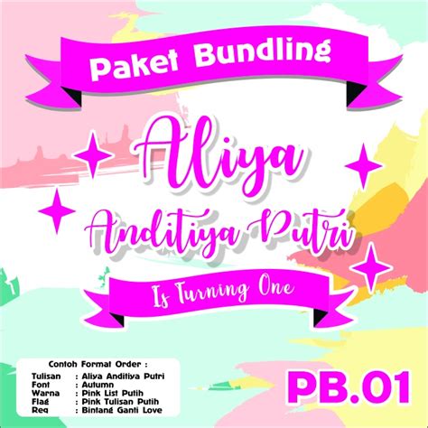 Jual JUAL TULISAN NAMA HURUF DEKORASI TASYAKURAN ENGAGEMENT AQIQAH