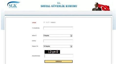 SGK Hizmet Dökümü İle SSK Prim Borç ve SSK Gün Sorgulama İşlemleri