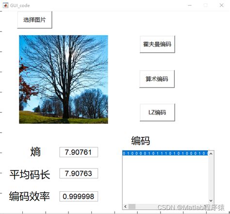 【matlab源码 第146期】基于matlab的信源编码仿真gui 对比霍夫曼编码，算术编码和lz编码。 信源编码matlab仿真 csdn博客