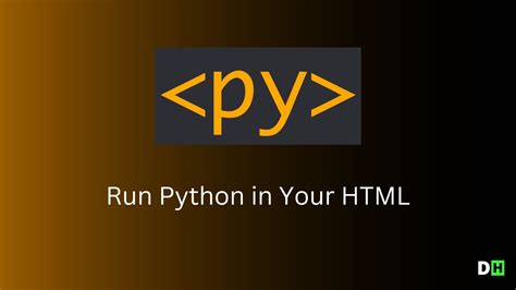 รู้จักกับ pyscript รัน python ได้บน html dh