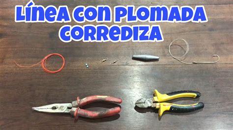 LINEA DE PESCA CON PLOMADA CORREDIZA DORADO SURUBI PATY BAGRE