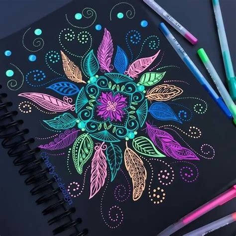 Pin By Ty Soverel On Mandalas Gel Pen Art Mandala Design Art Gel Pens
