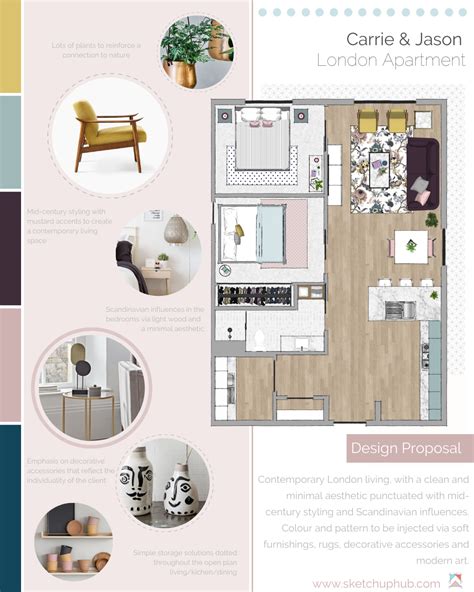 Interior Design Presentation Board Template Psoriasisguru
