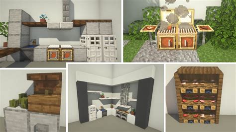 Minecraft 30 Easy Kitchen Details And Designs YouTube