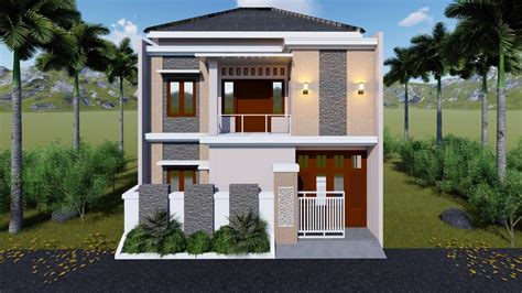 10 Denah Desain Rumah Minimalis 2 Lantai Ukuran 67