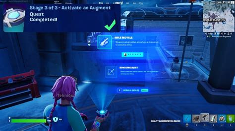 Activate An Augment In Fortnite Augment Tutorial Quests Youtube