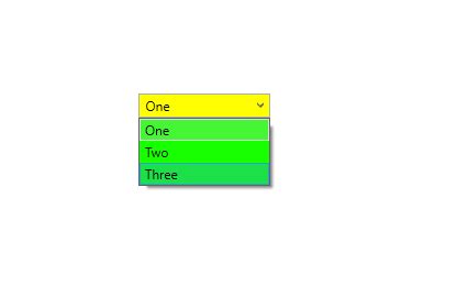 C WPF Change Background Color Of A Combobox Stack Overflow